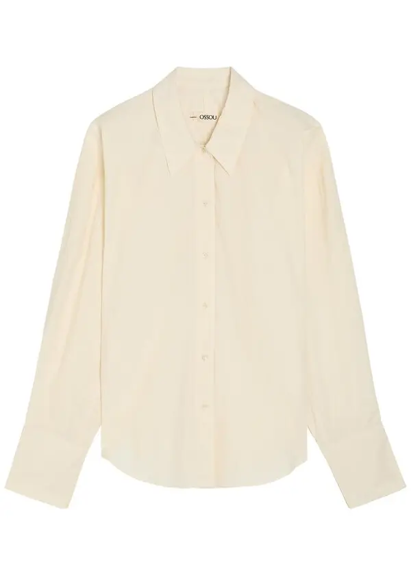 Ossou Ridge Cotton Shirt - Off White