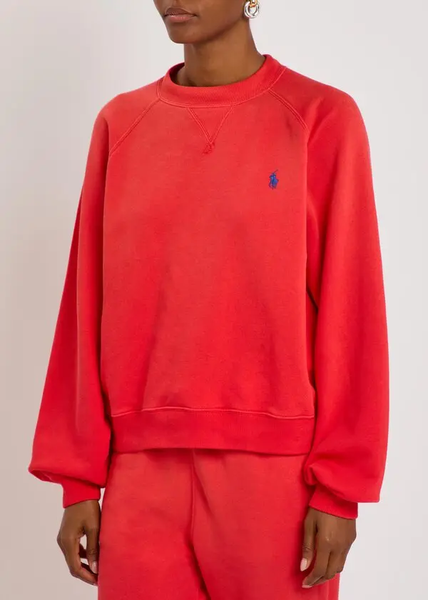 Polo Ralph Lauren Logo-embroidered Cotton-blend Sweatshirt