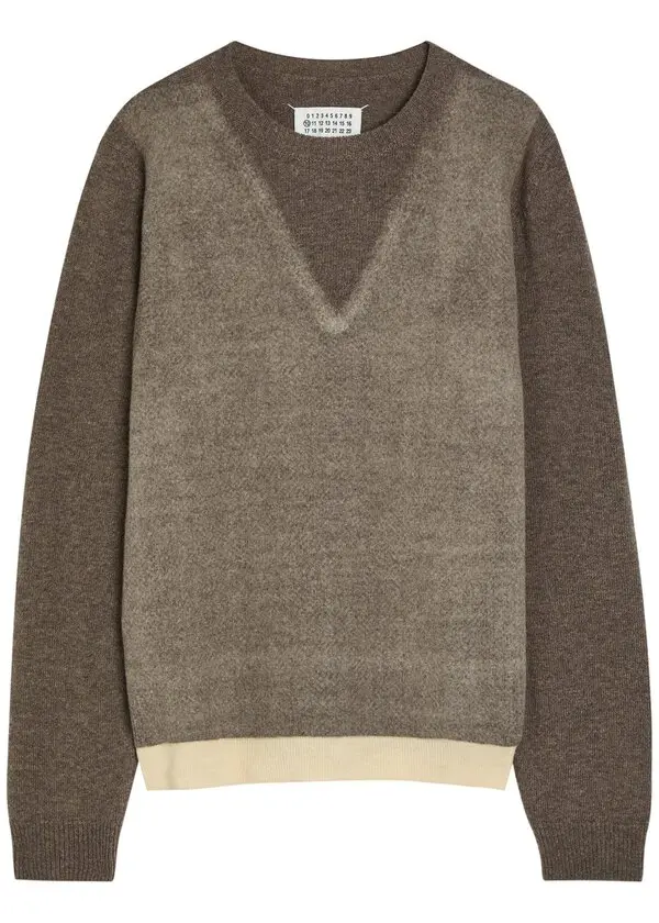 MAISON MARGIELA Layered Wool Jumper