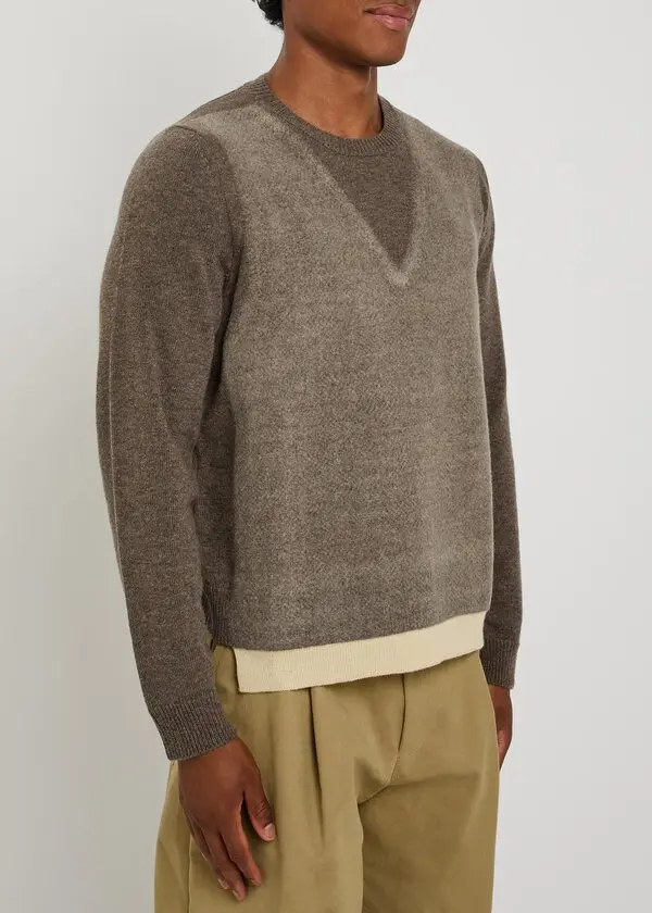 MAISON MARGIELA Layered Wool Jumper