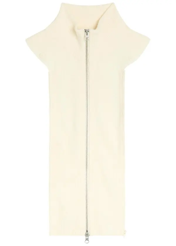 Veronica Beard Wool And Cashmere-blend Dickey Jacket Insert - Ivory
