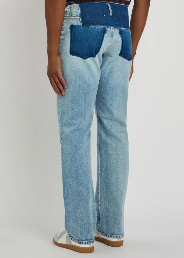MAISON MARGIELA Straight-leg Washed Denim Trousers