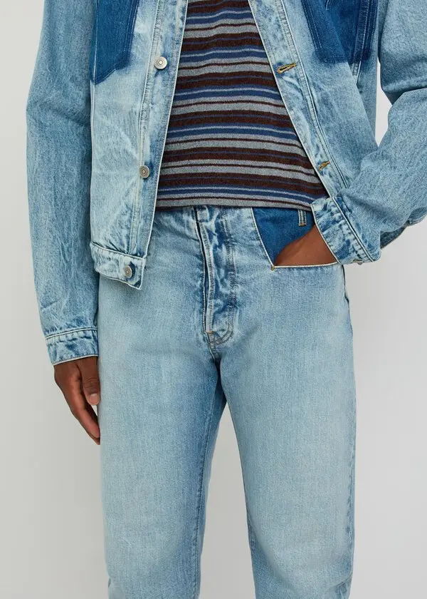 MAISON MARGIELA Straight-leg Washed Denim Trousers