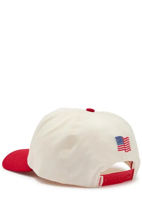 CHERRY LOS ANGELES Ranchwear 5 Panel Embroidered Canvas Cap