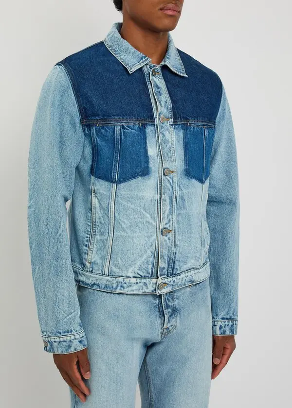 MAISON MARGIELA Washed Denim Trucker Jacket