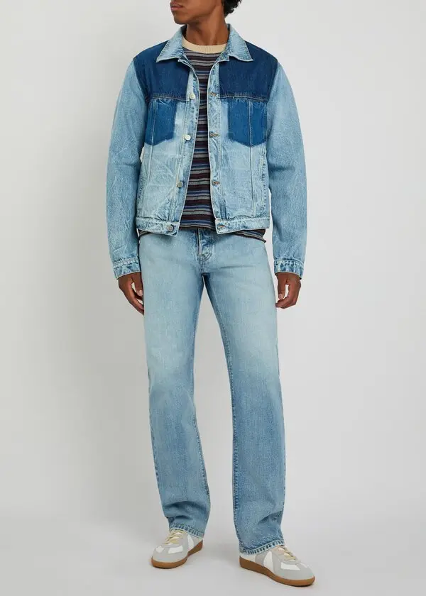 MAISON MARGIELA Washed Denim Trucker Jacket
