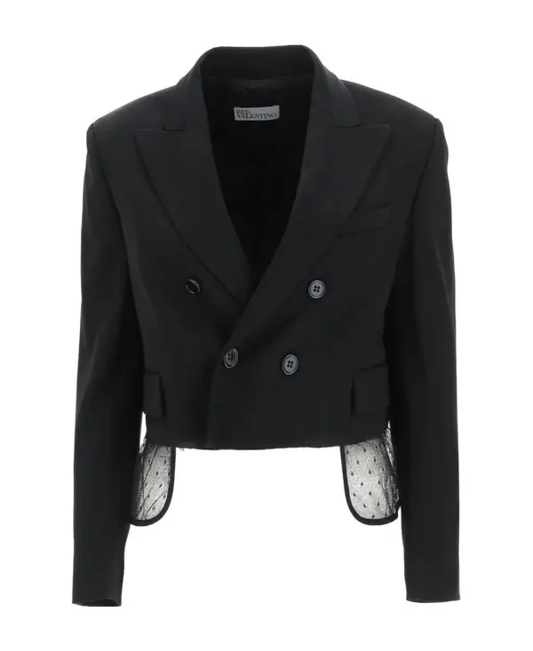 Red Valentino Double-breasted Short Suit Coat