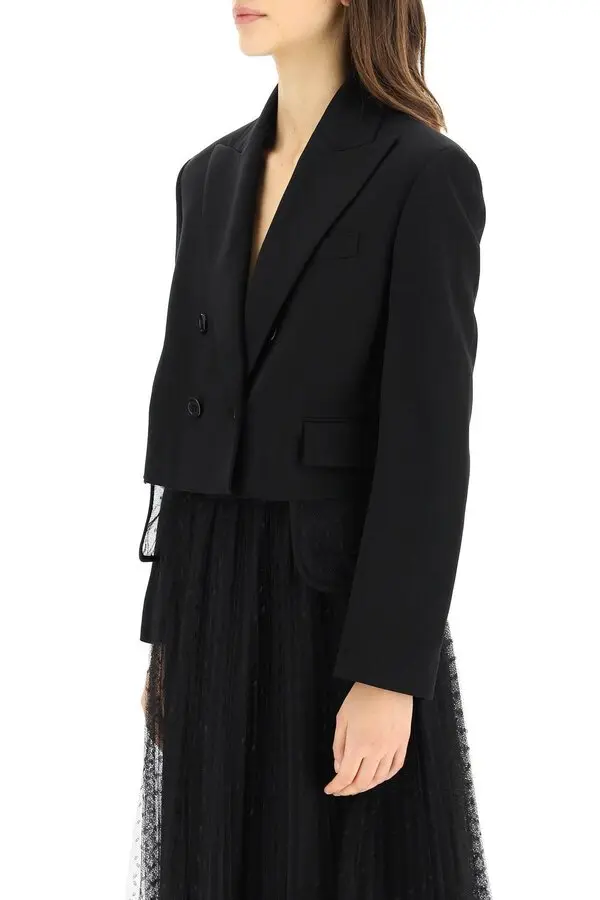 Red Valentino Double-breasted Short Suit Coat