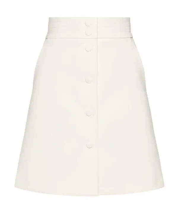 Red Valentino Logo A-line Skirt