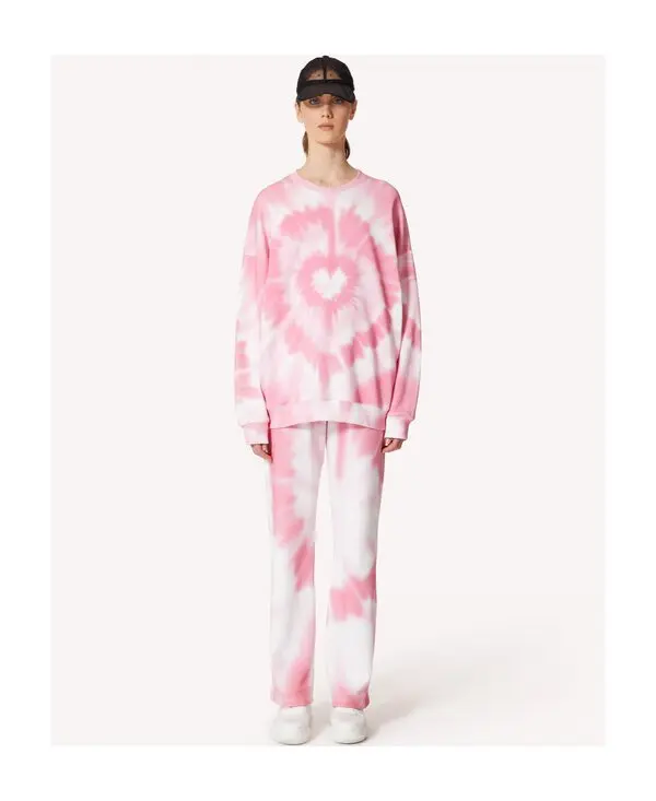 Red Valentino Tie-dyed Crewneck Sweatshirt