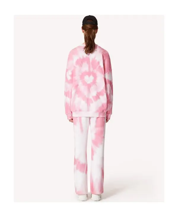 Red Valentino Tie-dyed Crewneck Sweatshirt