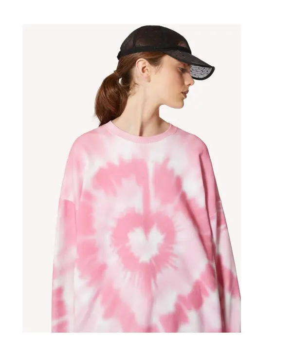 Red Valentino Tie-dyed Crewneck Sweatshirt