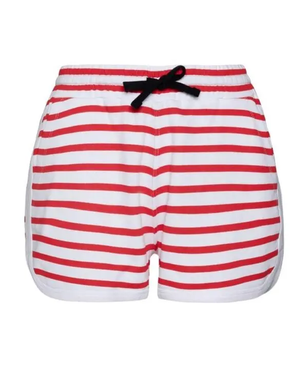 Red Valentino Striped Drawstring Shorts