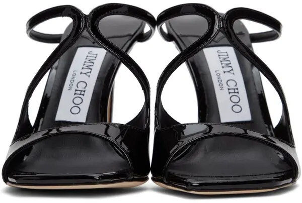 JIMMY CHOO Anise Cut-out Detail Heeled Sandals - Black