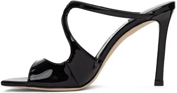 JIMMY CHOO Anise Cut-out Detail Heeled Sandals - Black