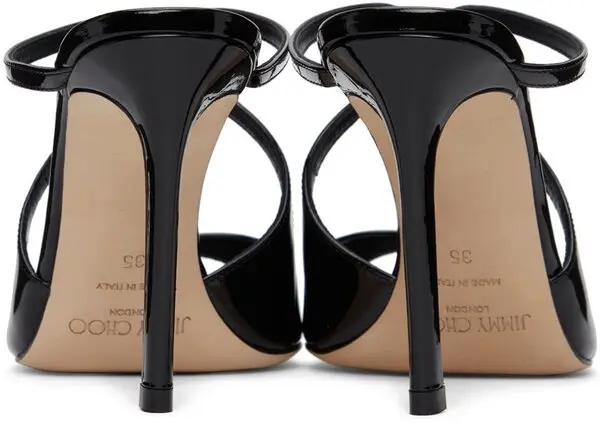 JIMMY CHOO Anise Cut-out Detail Heeled Sandals - Black