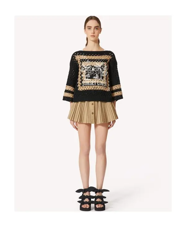Red Valentino Pleated Skirt