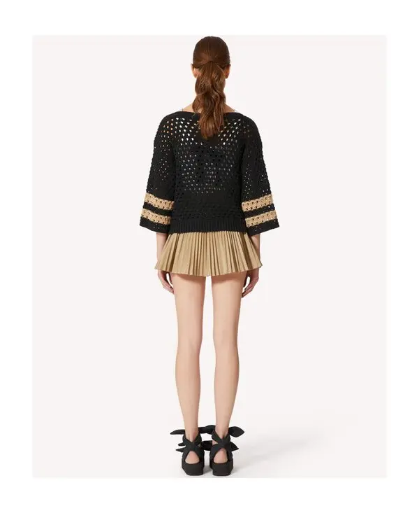 Red Valentino Pleated Skirt