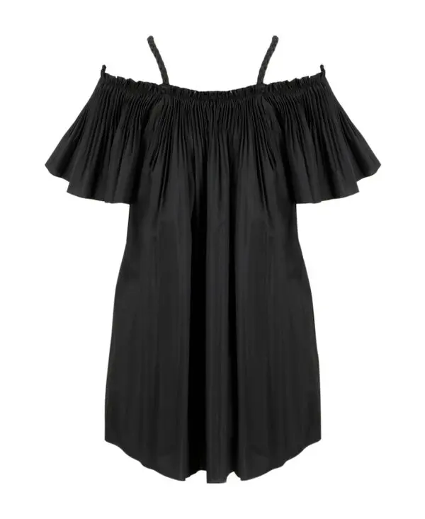 Red Valentino Pleated Shoulder-length Blouse