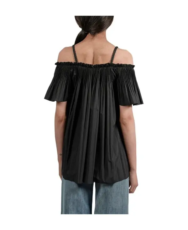 Red Valentino Pleated Shoulder-length Blouse