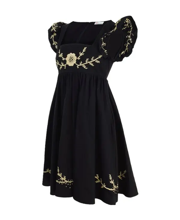 Red Valentino Square Neck Dress
