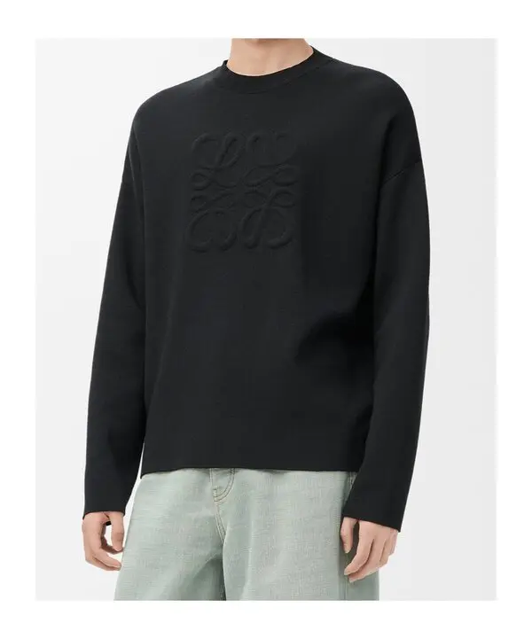 Loewe Logo Detailed Crewneck Jumper