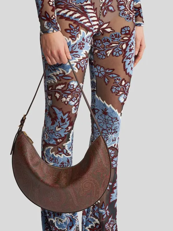 Etro Essential Large Hobo Bag In Paisley Jacquard