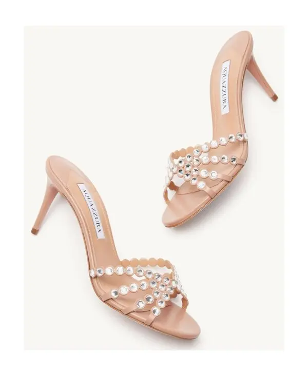 AQUAZZURA Tequila Embellished Heeled Sandals