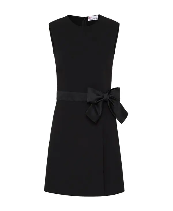 Red Valentino Bow Sleeveless Dress - Black