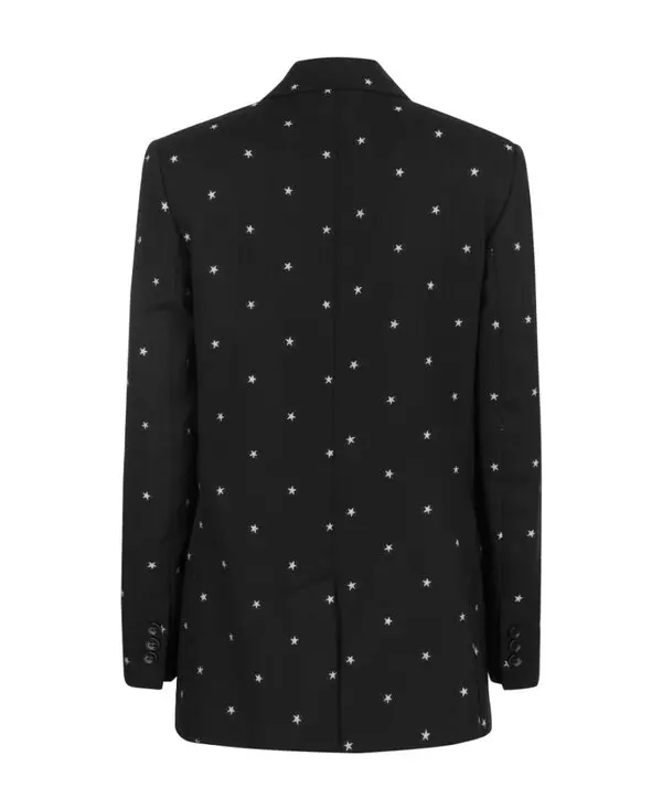 Red Valentino Star-printed Double Breasted Blazer