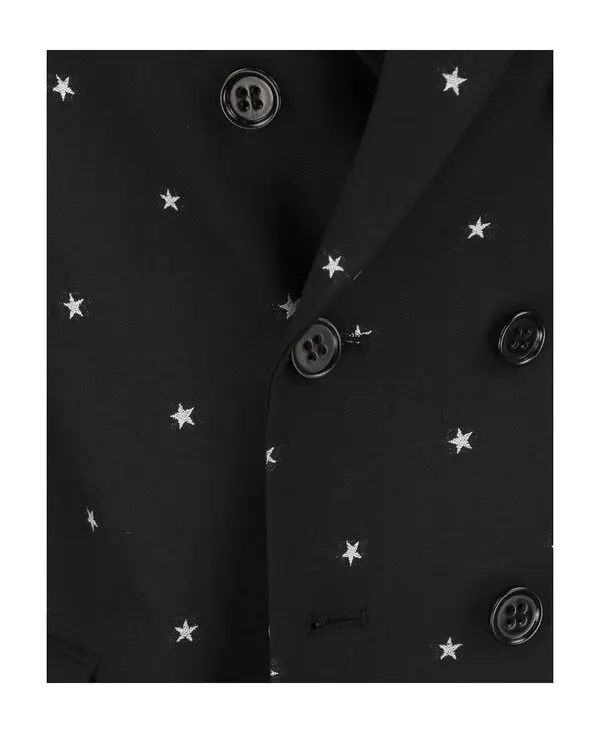 Red Valentino Star-printed Double Breasted Blazer