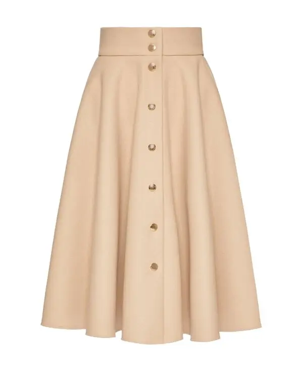 Red Valentino Pleated Skirt