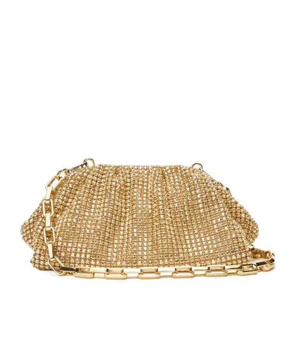 SELF-PORTRAIT Embellished Chainmail Clutch Bag