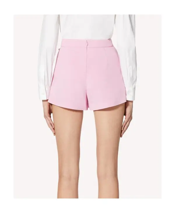 Red Valentino Bow-embellished Pleated Skorts