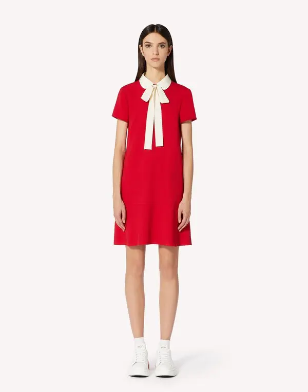 Red Valentino Guan Xiaotong's Same Bow Detail Dress