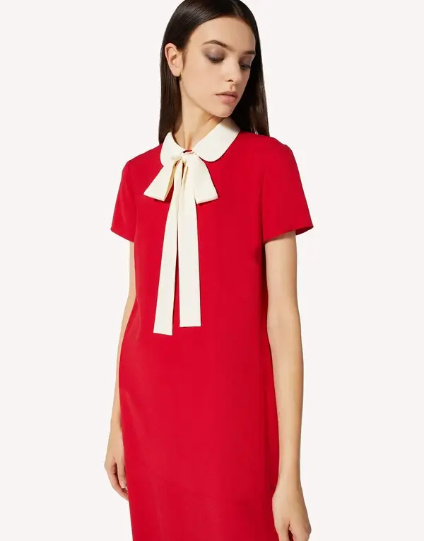 Red Valentino Guan Xiaotong's Same Bow Detail Dress