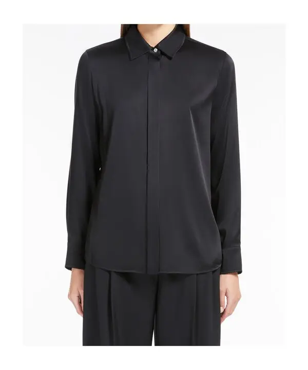 Max Mara Baden Curved Hem Long-sleeved Top