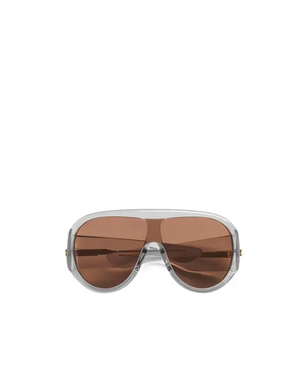 Bottega Veneta Mask Frame Sunglasses - Brown