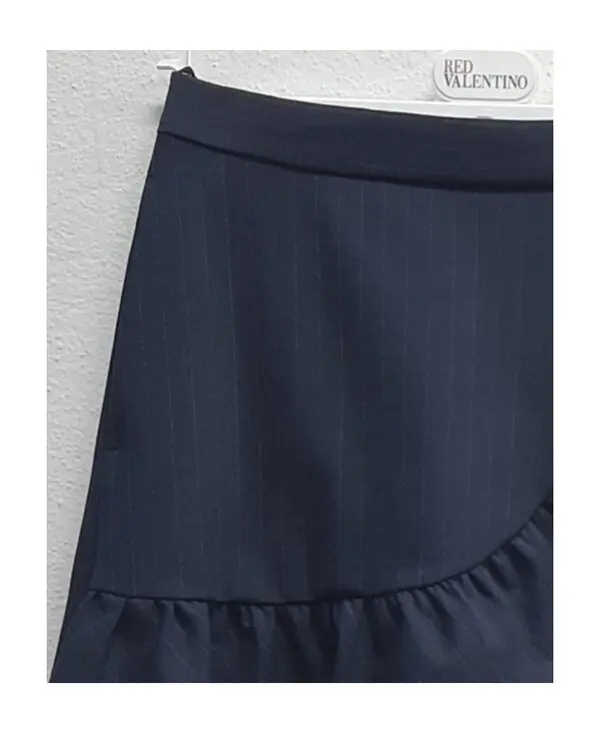 Red Valentino Blue Striped Skirt
