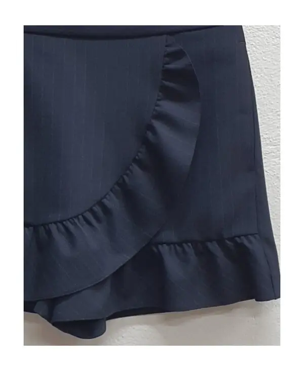 Red Valentino Blue Striped Skirt
