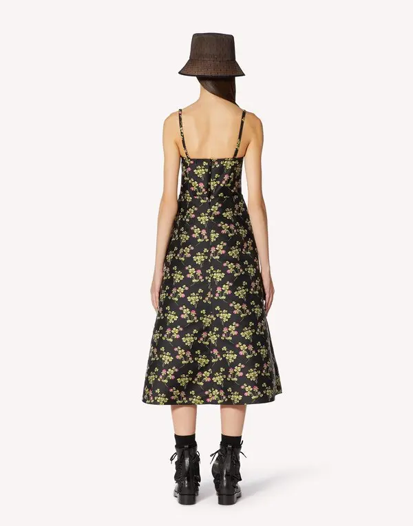 Red Valentino Three-leaf Brocade With Corset