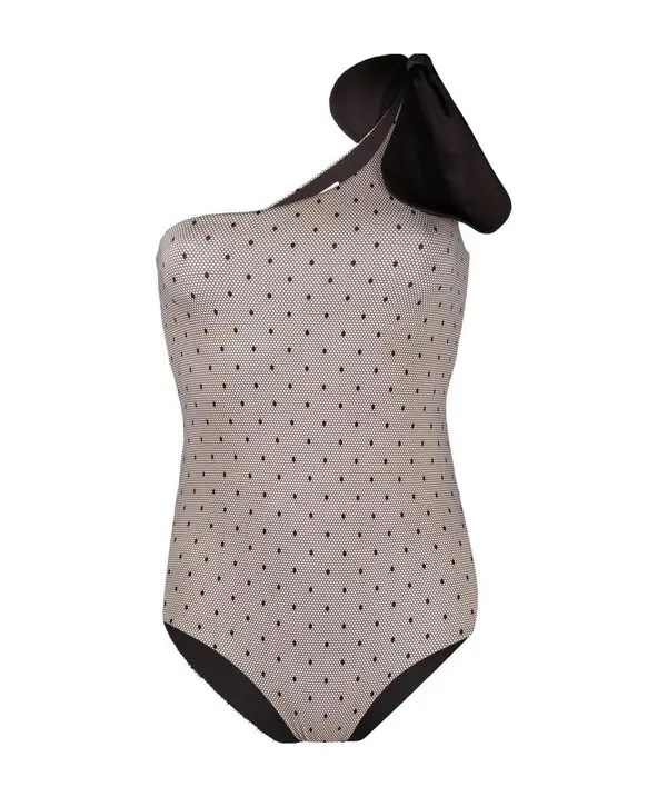 Red Valentino Leaf Printed One-piece Swimsuit
