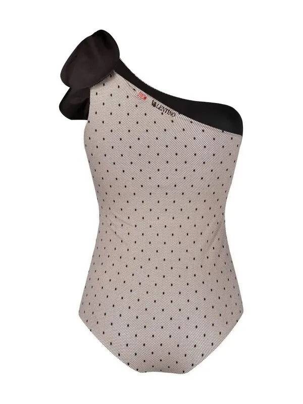 Red Valentino Leaf Printed One-piece Swimsuit