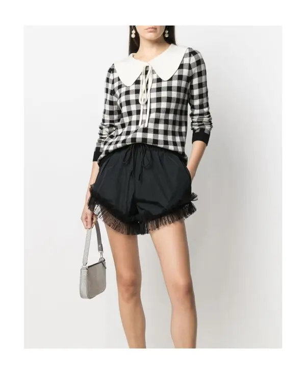 Red Valentino Ruffled Shorts