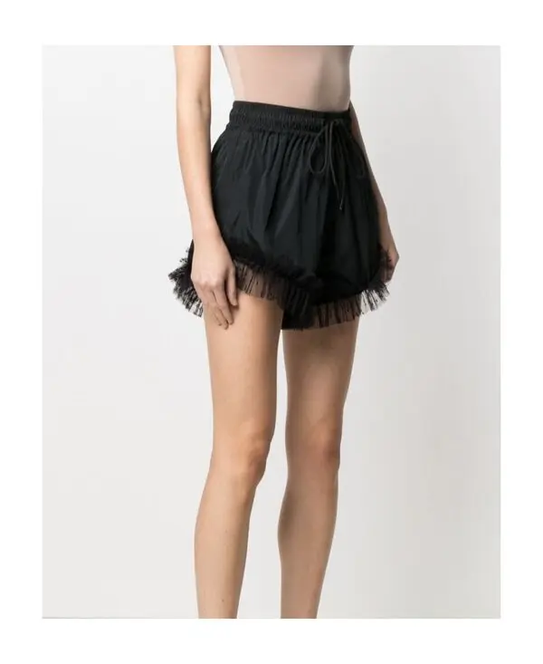 Red Valentino Ruffled Shorts