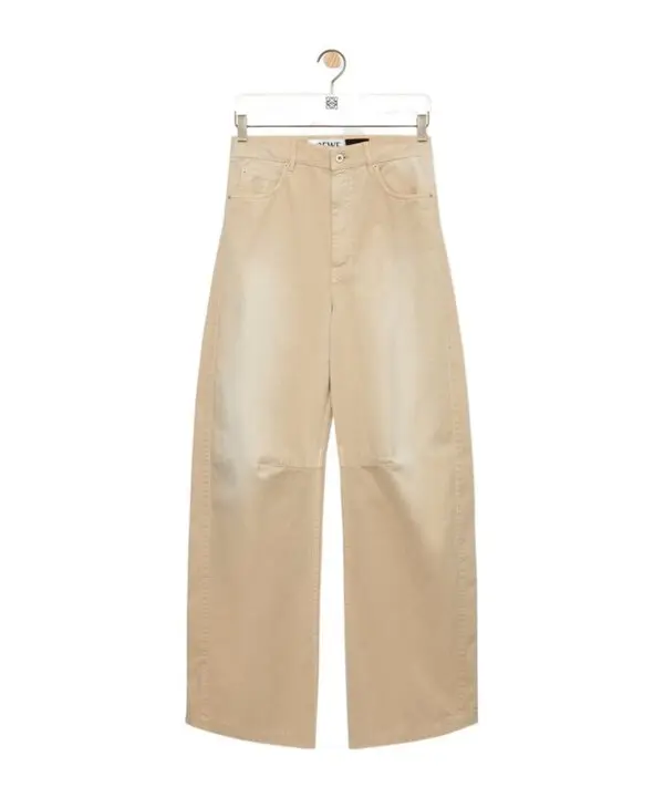 Loewe Barrel Trousers In Cotton