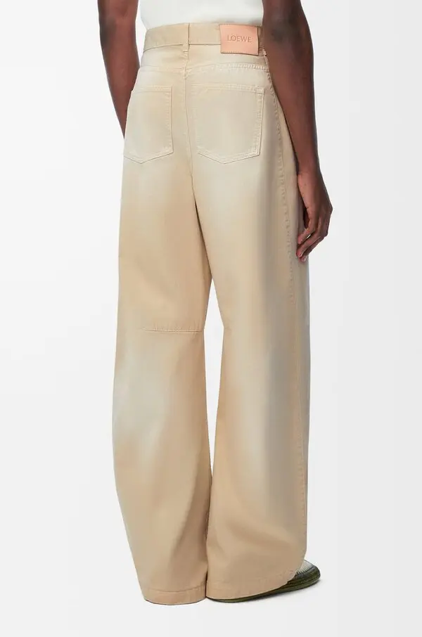 Loewe Barrel Trousers In Cotton