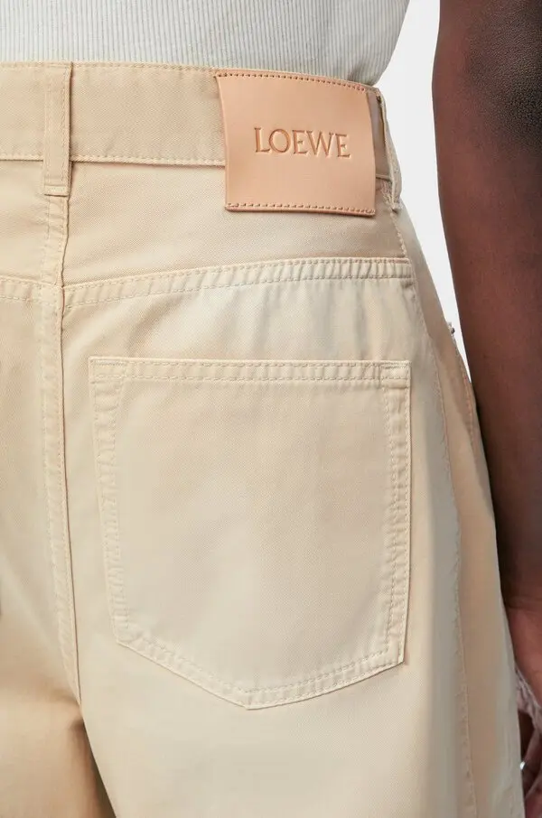 Loewe Barrel Trousers In Cotton