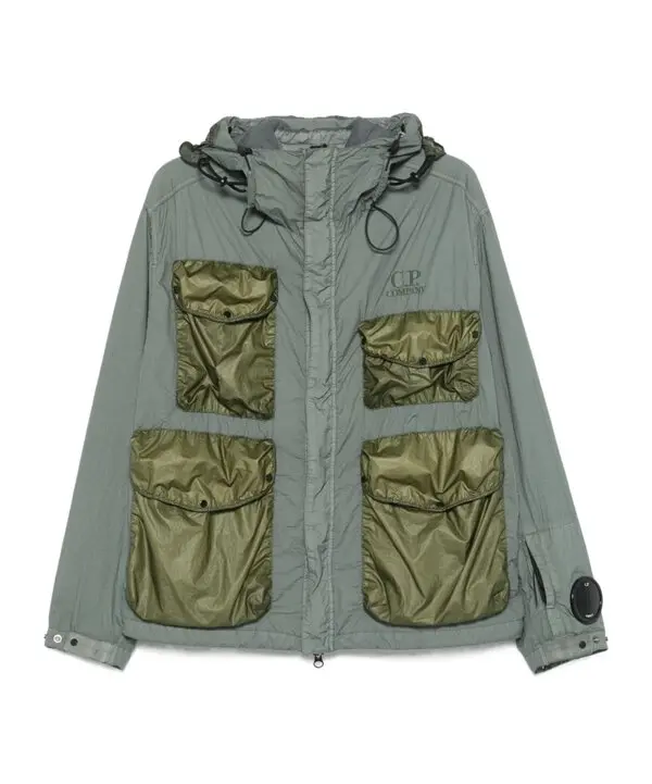 C.P. COMPANY Mille Jacket With Hood And Front Pocket Details