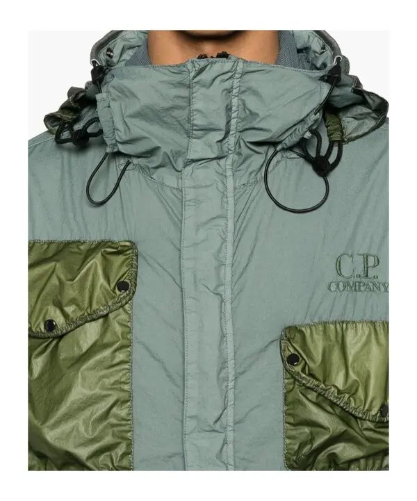 C.P. COMPANY Mille Jacket With Hood And Front Pocket Details